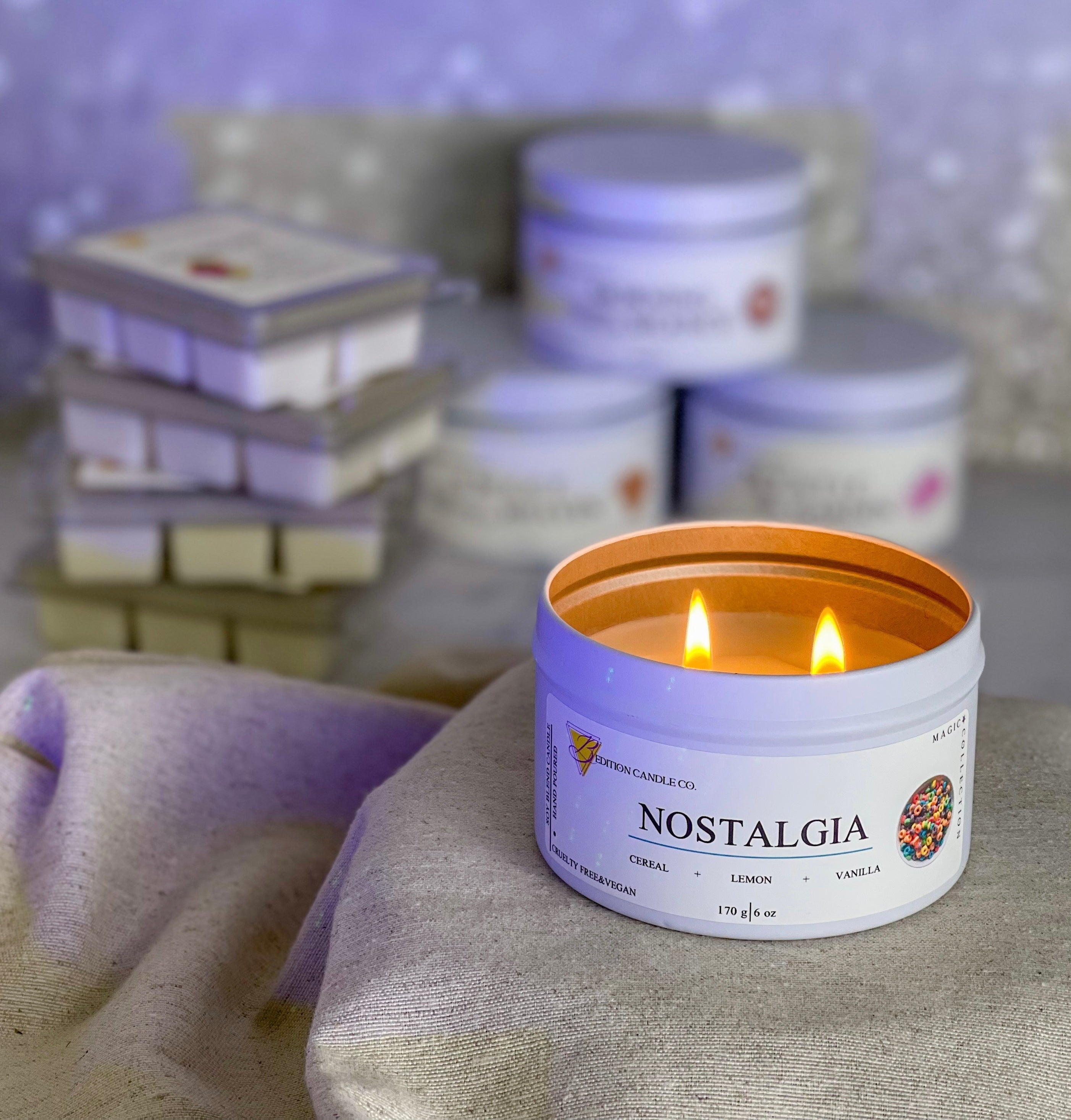 Handmade candles and wax melts for a soothing aromatherapy atmosphere ...